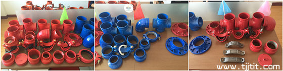 CCC FM UL Good quality  Mechanical Cross S Ductile iron grooved fittings supplier