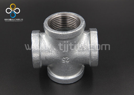 Made in china high quality hot galvanized malleable iron pipe fittings Crosses banded supplier
