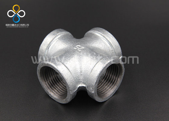 Made in china high quality hot galvanized malleable iron pipe fittings Crosses banded supplier