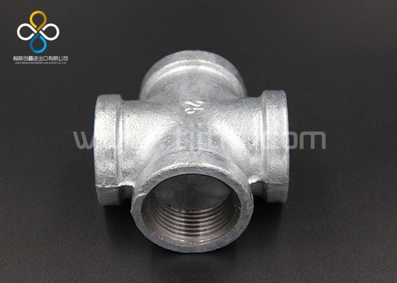 Made in china high quality hot galvanized malleable iron pipe fittings Crosses banded supplier