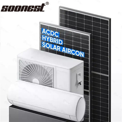 Solar Powered Air Conditioner For Home 24000 Btu 24V 48V Off Grid Solar Ac Air Conditioner Dc/Ac Hybrid Solar Air Conditioner