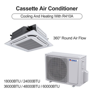 Low Noise Ceiling Cassette Air Conditioner Cooling System Air Cooler Indoor Ductless Mini Split Air Conditioner And Heat Pump
