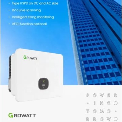 Cheap Price Growatt Solar Inverter Mac 50-70K Tl3-X Mv 3 Phase Solar Inverter On Grid With Solar Power System
