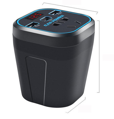 150W Car Inverter Dc 12V To 220V Power Converter Converter Step Down Usb Car Power Inverter Dc 12V To 110V Ac Car Charge