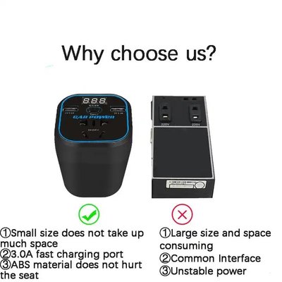 150W Car Inverter Dc 12V To 220V Power Converter Converter Step Down Usb Car Power Inverter Dc 12V To 110V Ac Car Charge