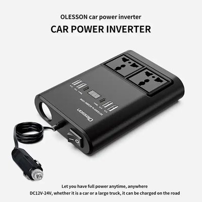 Dc 12V 24V To Ac 220V 150W Car Power Inverter  Electric Car Accessories Interior Accessories For Cars