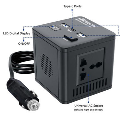 12V 10A Inverter And Car Battery Charge Car And Inverter Battery Charger - 20A Converter 12V 24V To 220V Car Power Inverter