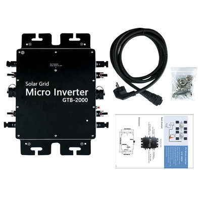 Smart 2000W Micro Solar Inverter 2Kw On Grid Micro Smart Inverter Cheap Golden Supplier Solar Micro Inverter System