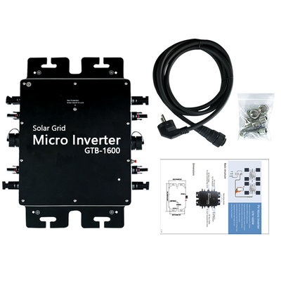 IP65 Micro Inverter GTB1600 On Grid Low Cost Easy Installation On Grid Smart Solar Micro Pv Inverter