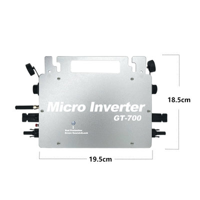 Silver 700W Micro Inverter On Grid Low Cost Easy Installation New Arrival Good Price Solar Micro Inverter System