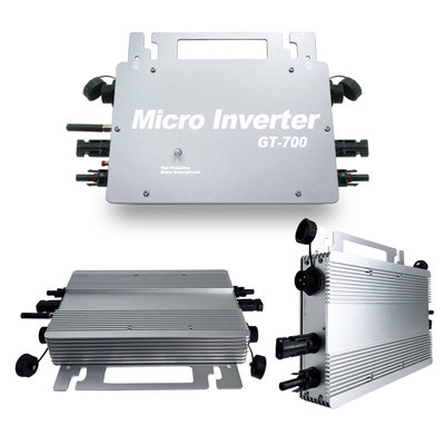 Silver 700W Micro Inverter On Grid Low Cost Easy Installation New Arrival Good Price Solar Micro Inverter System