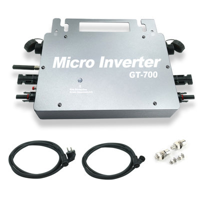 Silver 700W Micro Inverter On Grid Low Cost Easy Installation New Arrival Good Price Solar Micro Inverter System