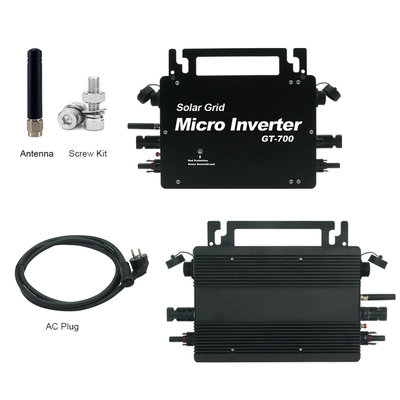 IP66 700W Micro Inverter System Inverter On Grid Installation Diagramm Solar Micro Inverter For Balcony Photovoltaic
