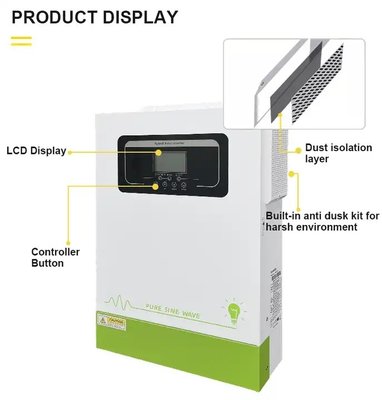 Cheap Price Dual Input Solar Power Inverter With Mppt Pure Sine Wave Solar Inverter 3500W 5000W Mppt Solar Inverter
