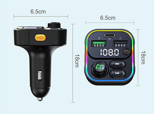 Hot Sale Colorful Lights Usb Car Mp3 Player 200W 1000W  Car Inverter Car Power Inverter Dc 12V To 110V Ac Converter