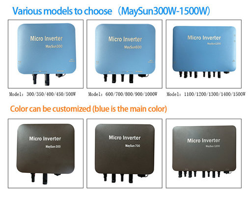 800W Micro Solar Panel Smart Inverter Pure Dc To Ac Micro Control Power Inverter Micro Inverter 110V 220V Solar System On Grid