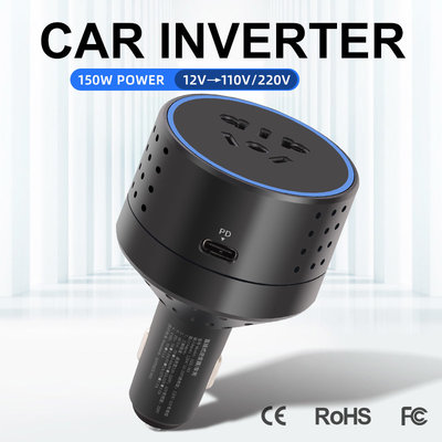 Car Power Inverter 150W Dc12V 24V To Ac 220V Mini Car Inverter Portable Power Inverter For Laptop Or Car Use