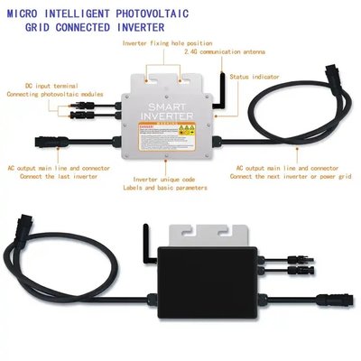Solar Plug N Power Gateway Bdg 256 110V 220V 240V 700W Solar Micro Inverter On Grid Tuya Smart Solar Micro Pv Inverter