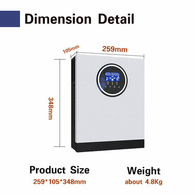 2Kw On Grid Inverter Solar Panel Systems For Home Pure Sine Wave For Hybrid Three Phase Inverter Solar Battery