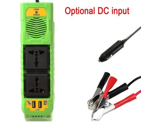 Charger With 3 In 1 Retractable Usb Cable Solar Power Car Battery And Inverter Converter 12V To 220V Car Power Inverter