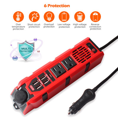 Hot-Sale Dc 12V To Ac 110V 200W Solar Inverter Hybrid Inverters & Converters Solar Car Inverter