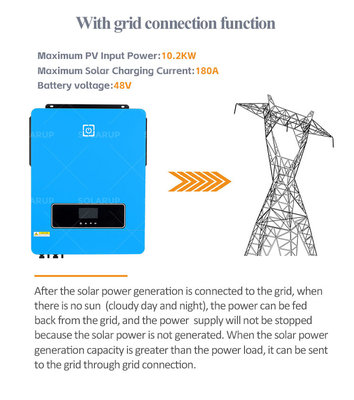 10.2KW Manufacturer China Wholesale Solar Inverter Micro Grid Tie Solar Inverter With 100% Safety 10Kw Hybrid Solar Inverter
