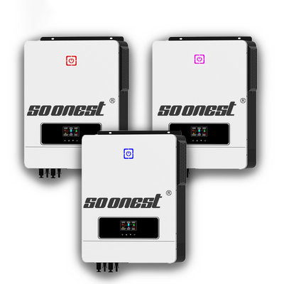 High Frequency 10Kw 160A Mppt Charger Controller Touch Button Dual Output 8.2Kw 48V On/Off Grid Solar Inverter