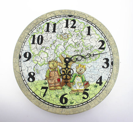 China Antique Wall Clock wooden clock ancient design for cafe and old style building decoration supplier