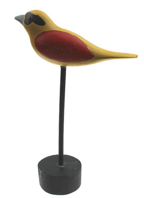 China Wooden bird  handicraft desktop decoration supplier
