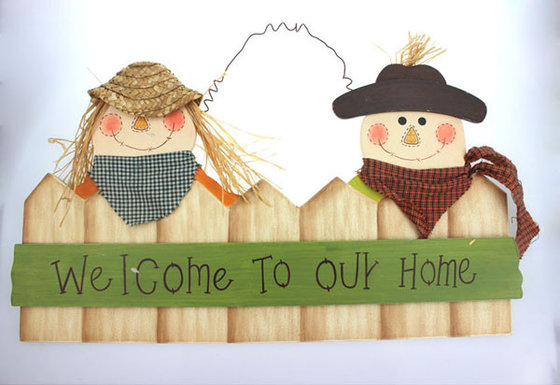China Lovely home sign door wood plaque wooden destination board wood handicraft product supplier