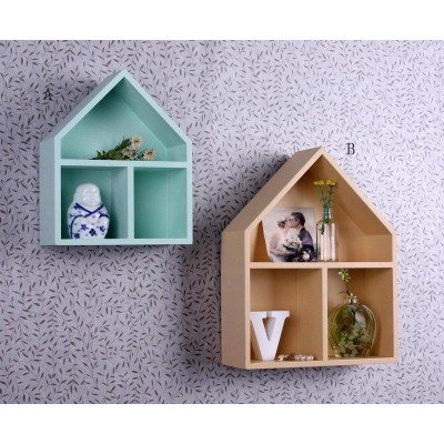 China wooden wall decoration wood house shadow box supplier