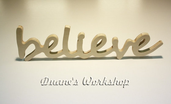 China Believe Sign Wall hanging Wooden believe sign wooden letters home decor supplier