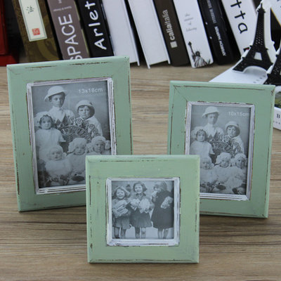 Green color family  picture photo frame supplier