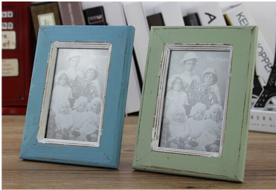 Green color family  picture photo frame supplier