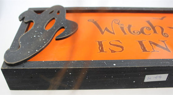 Wood Wall plaque Holloween holiday decoration ghost sign supplier