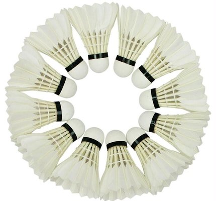 Training Sport White Goose Feather Birdies Ball Game Shuttlecock Badminton