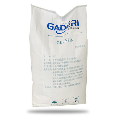 High Transparency Edible Gelatin 180 Bloom Powder  Light Yellow Color 80-300bloom food grade
