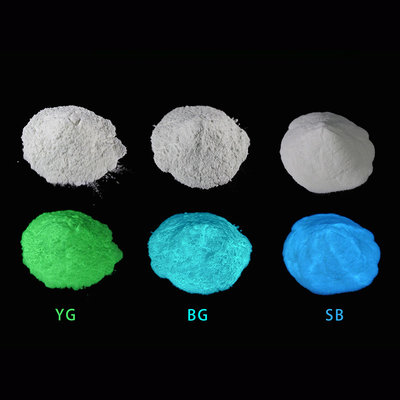 Quick excied night glow powder photoluminescent pigment powder paint glow