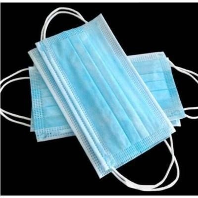 Blue Earloop Pleated 3 Ply Epidemic Prevention Materials Medical Surgical Mask