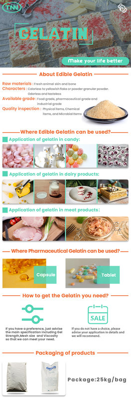pharmaceutical gelatin for soft capsule 180bloom food grade 80-300bloom food grade