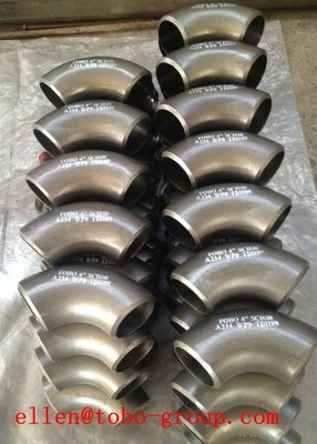 TOBO STEEL Group S/40S (9.53mm) 90 Degree 15Mo3 Mitered Elbow clad with 317L