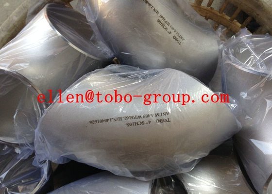Tobo Group Shanghai Co Ltd  stainless steel elbows 316 L EN- 10217-7  D4/T3 for the tubes indicated  indicated below