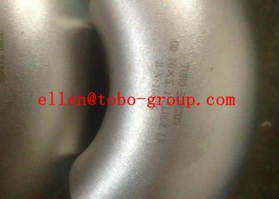 ASTM A815 UNS31803 GR2205 Duplex Stainless Steel Welded Elbow 90deg LR DN600 SCH40S