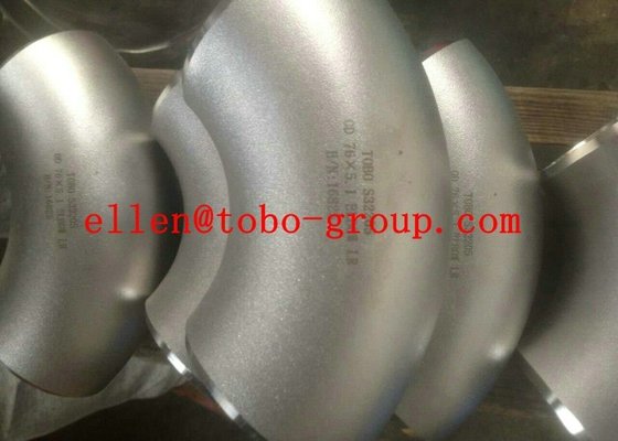 ASTM A815 UNS31803 GR2205 Duplex Stainless Steel Welded Elbow 90deg LR DN600 SCH40S
