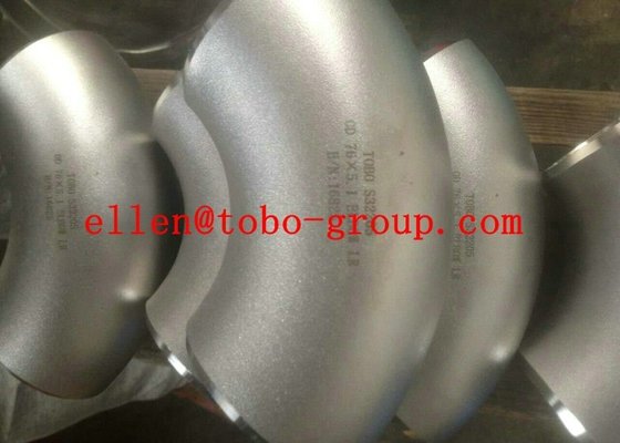 ASTM A815 UNS31803 GR2205 Duplex Stainless Steel Welded Elbow 90deg LR DN600 SCH40S