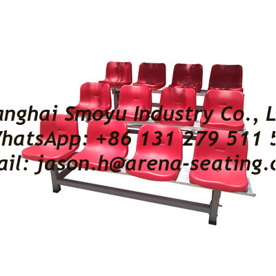 China manufacturer stadium bleacher seating factory plastic bleacher seats, HDPE, Imported Heavy-duty Polypropyle