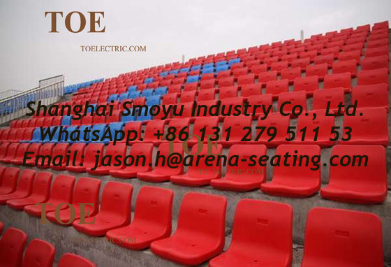 UV proof quality plastic stadium chairs audience plastic seats gym Podium seat