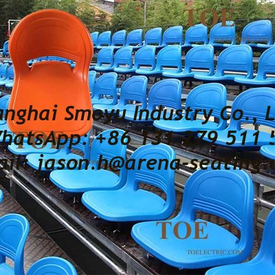 Whosale Neptune injection HDPE plastic fixed chairs Gym arena audience seats