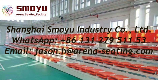 Outdoor anti aging 3 Row 2 row bleachers Grandstand Retractable Bleacher Seating