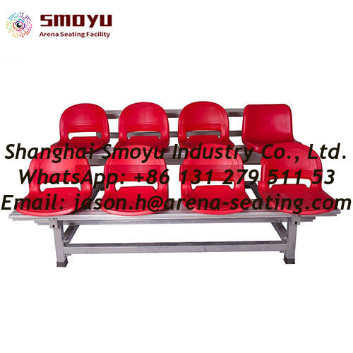 Wholesale iron aluminum stand stair plastic seating soccer stadium football basket chairstip up seat design moldball gym